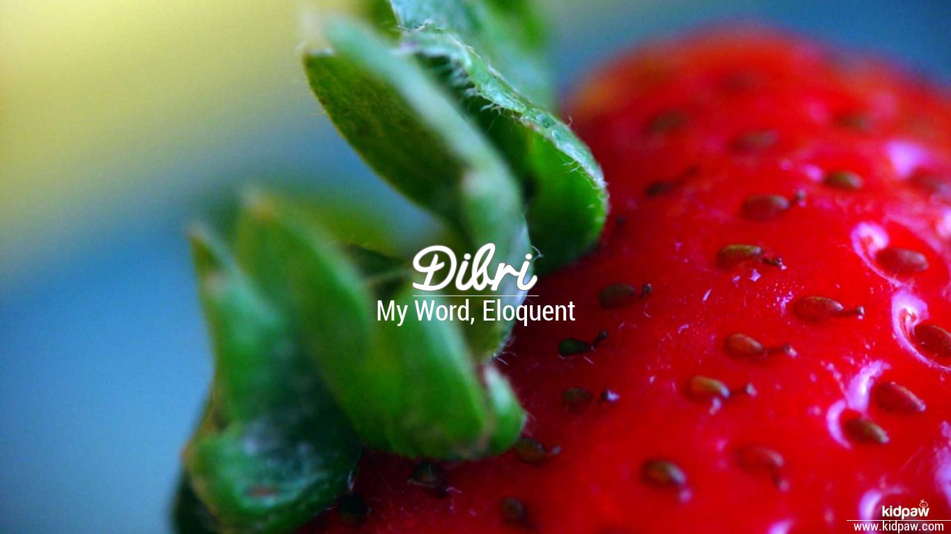 Dibri 3D Name Wallpaper for Mobile, Write Name on Photo Online