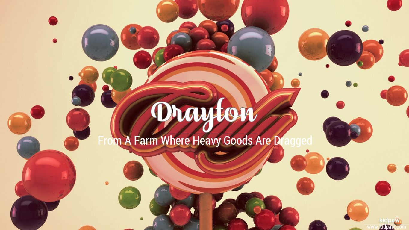 Drayton 3D Name Wallpaper for Mobile, Write Name on Photo Online