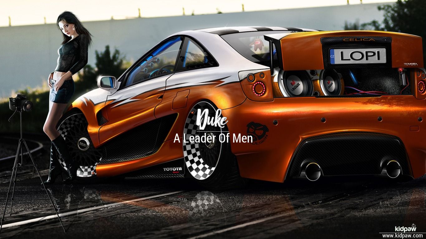 Duke 3D Name Wallpaper for Mobile, Write Name on Photo Online