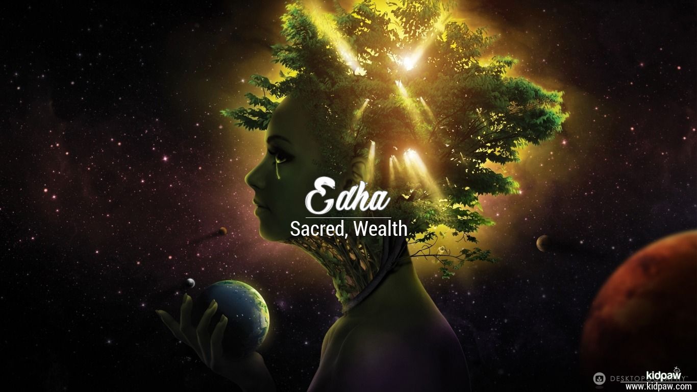 Edha 3D Name Wallpaper for Mobile, Write एधा Name on Photo Online