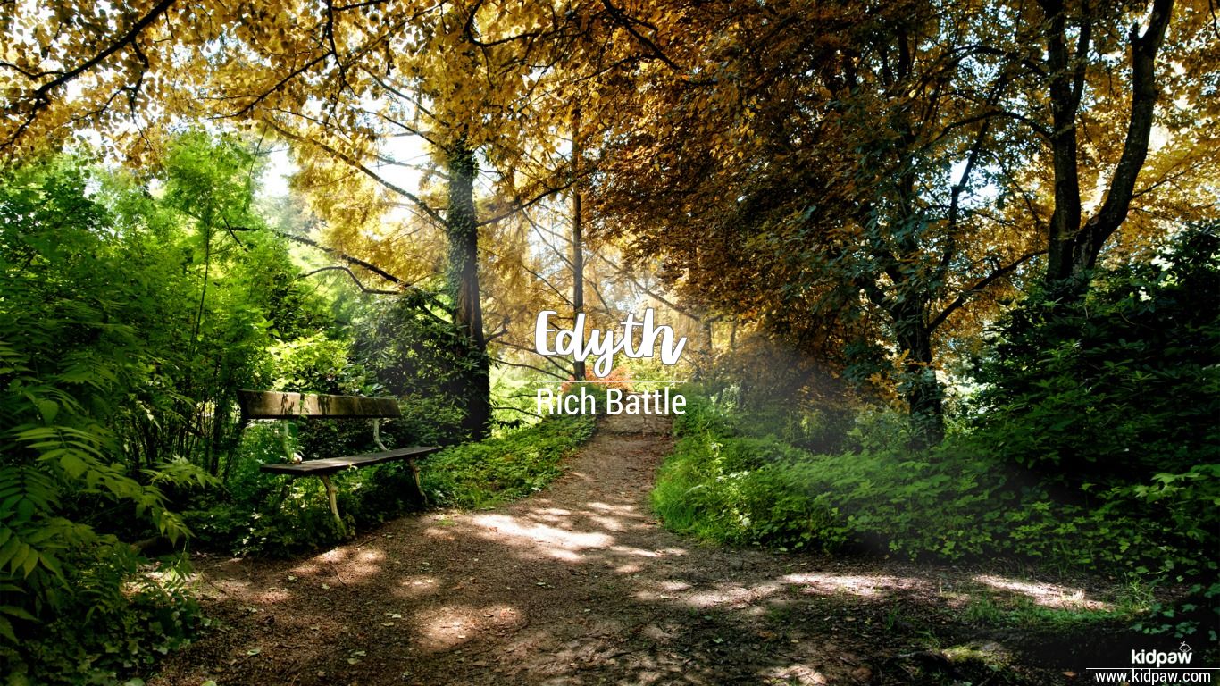 Edyth 3D Name Wallpaper for Mobile, Write Name on Photo Online