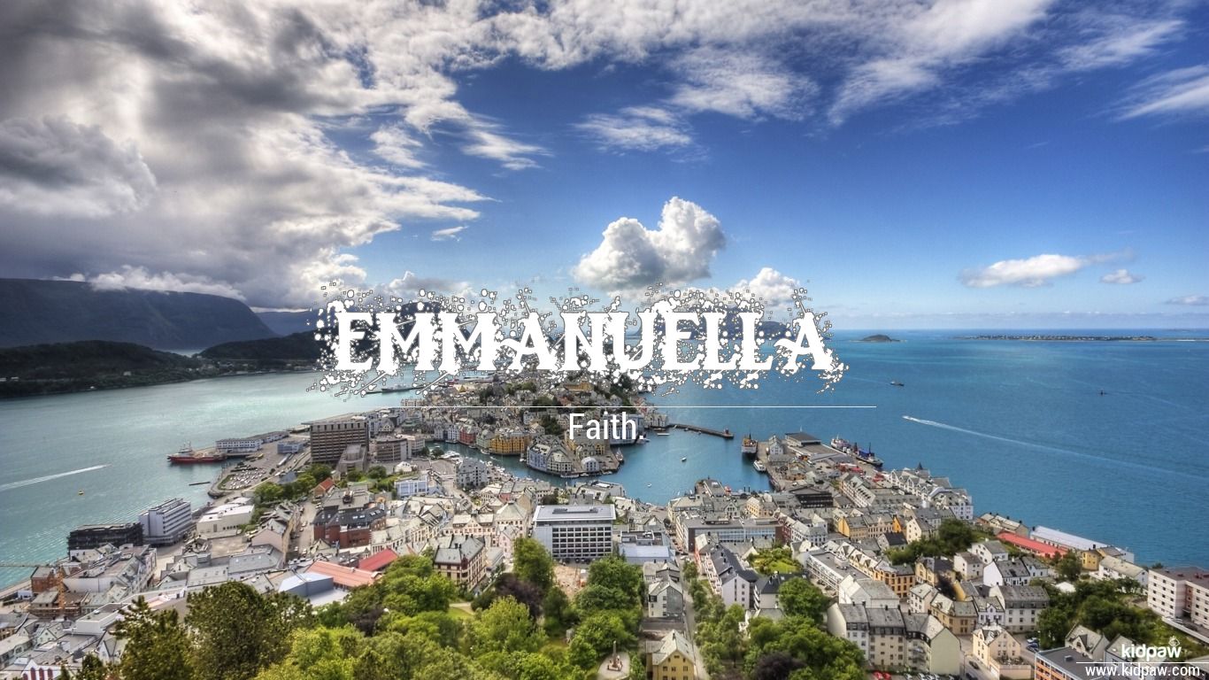 Emmanuella 3D Name Wallpaper for Mobile, Write Name on Photo Online
