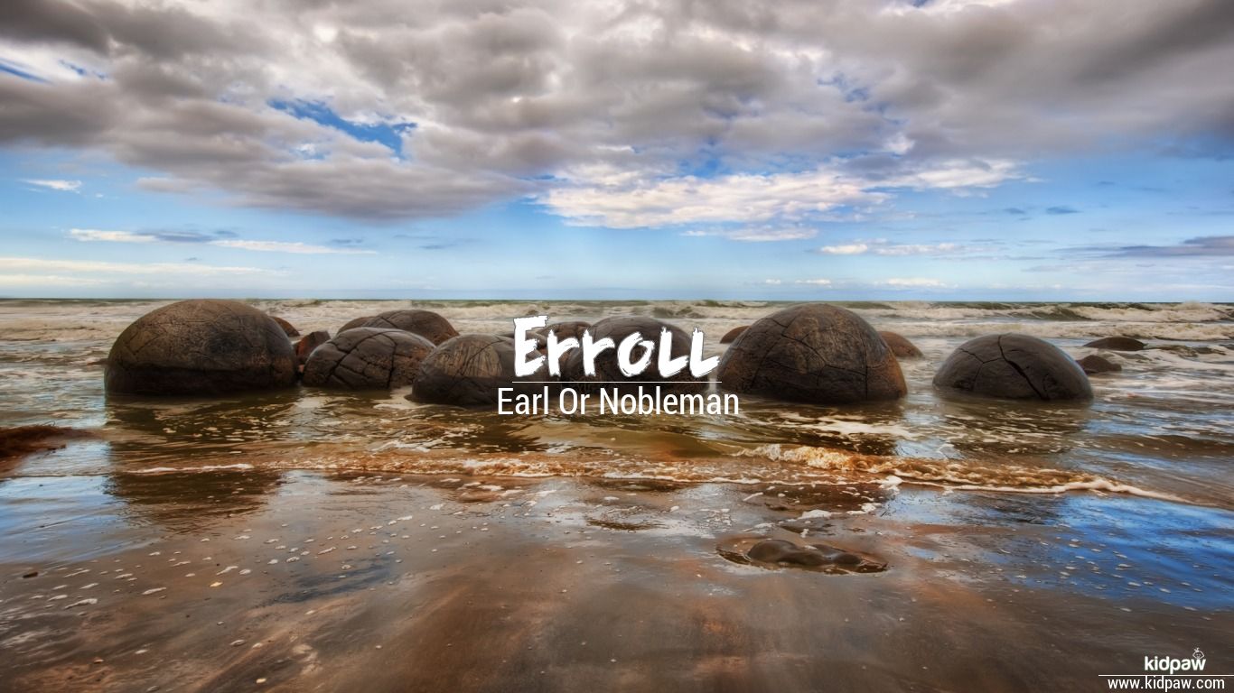 Erroll 3D Name Wallpaper for Mobile, Write Name on Photo Online