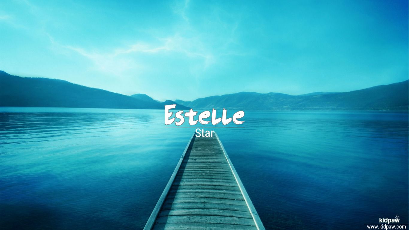 Estelle 3D Name Wallpaper for Mobile, Write Name on Photo Online