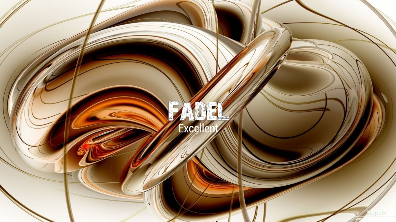 Fadel 3D Name Wallpaper for Mobile, Write فدیل Name on Photo Online