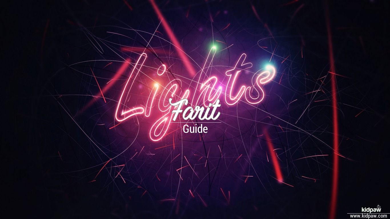 Farit 3D Name Wallpaper for Mobile, Write Name on Photo Online