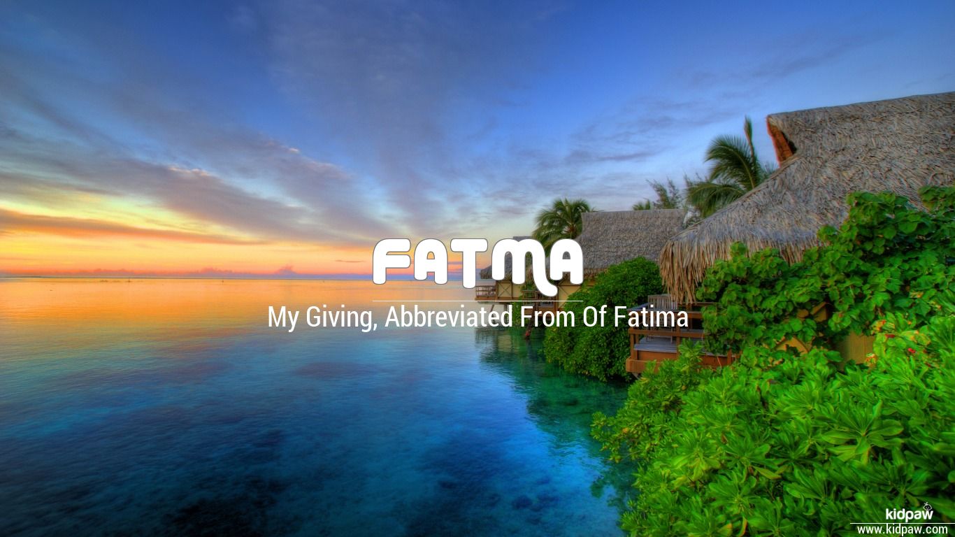 Fatma 3D Name Wallpaper for Mobile, Write فاطمہ Name on Photo Online
