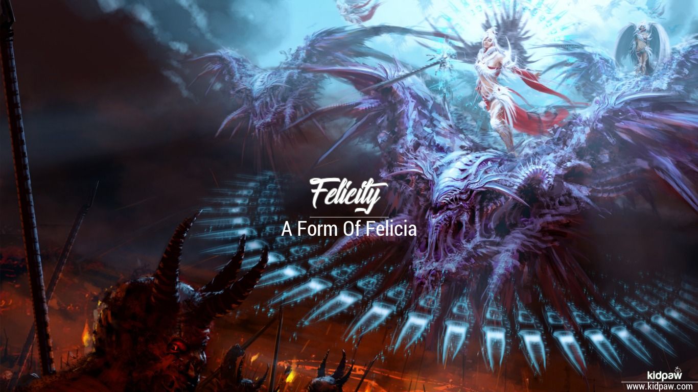 Felicity 3D Name Wallpaper for Mobile, Write Name on Photo Online