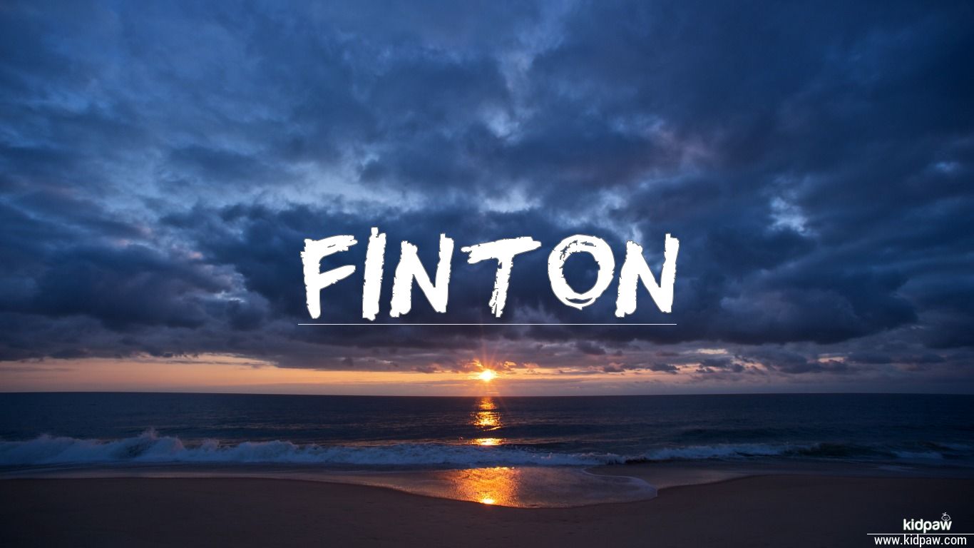 Finton 3D Name Wallpaper for Mobile, Write Name on Photo Online