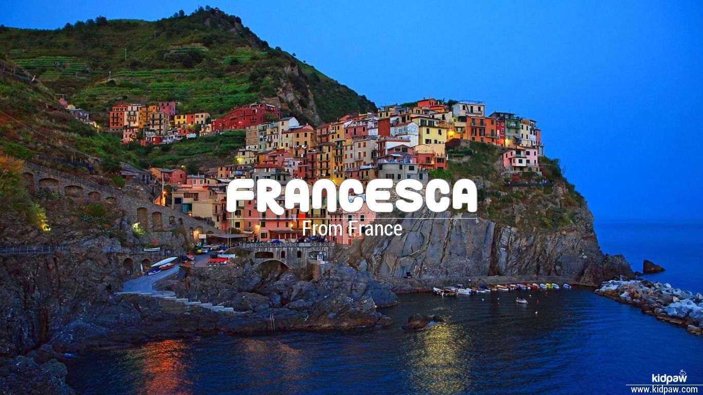 Francesca 3D Name Wallpaper for Mobile, Write Name on Photo Online