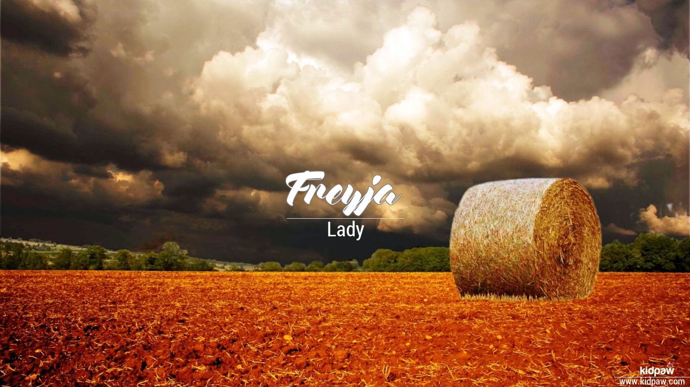 Freyja 3D Name Wallpaper for Mobile, Write Name on Photo Online