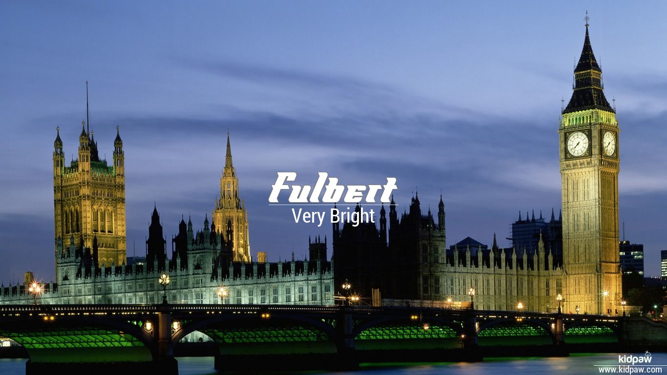 Fulbert 3D Name Wallpaper for Mobile, Write फुलबेर्ट Name on Photo Online