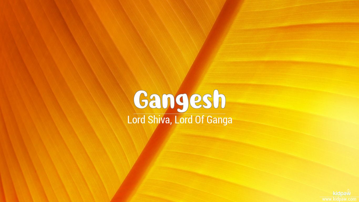 Gangesh 3D Name Wallpaper for Mobile, Write गंगेश Name on Photo Online