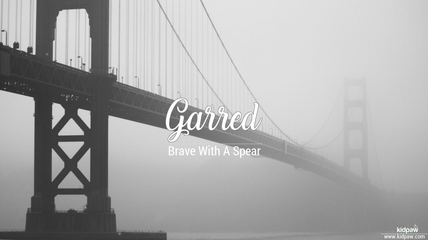 Garred 3D Name Wallpaper for Mobile, Write Name on Photo Online