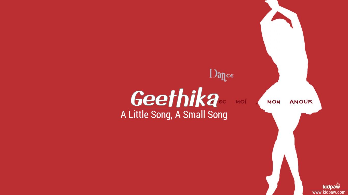 Geethika 3D Name Wallpaper for Mobile, Write गीथीका Name on Photo Online