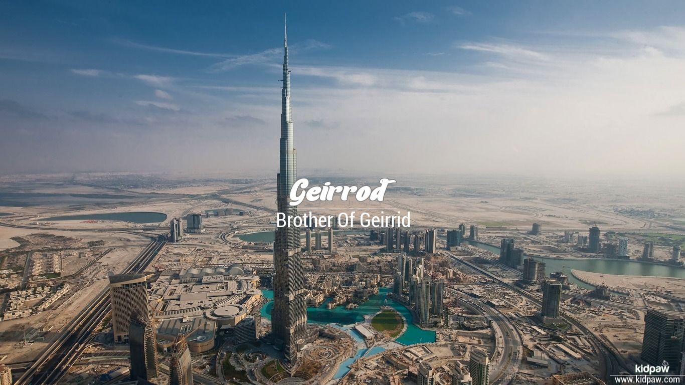 Geirrod 3D Name Wallpaper for Mobile, Write Name on Photo Online