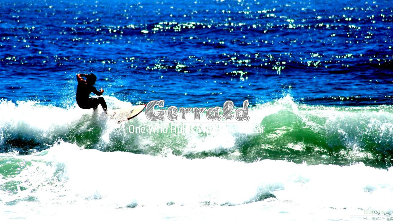 Gerrald 3D Name Wallpaper for Mobile, Write Name on Photo Online