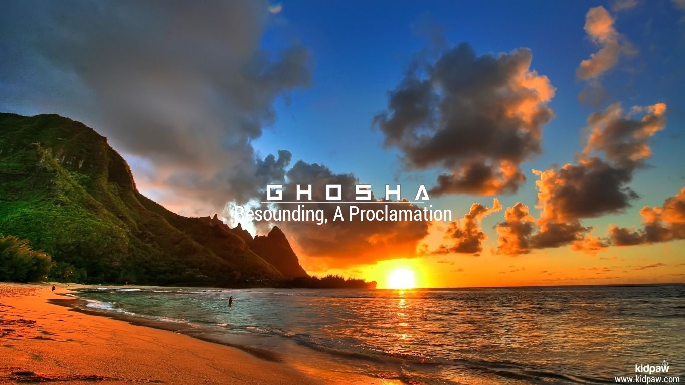 Ghosha 3D Name Wallpaper for Mobile, Write घोषा Name on Photo Online