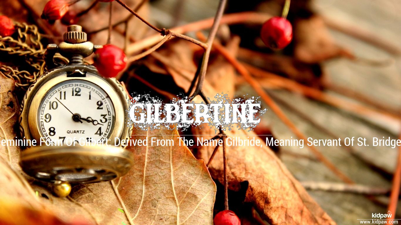 Gilbertine 3D Name Wallpaper for Mobile, Write Name on Photo Online