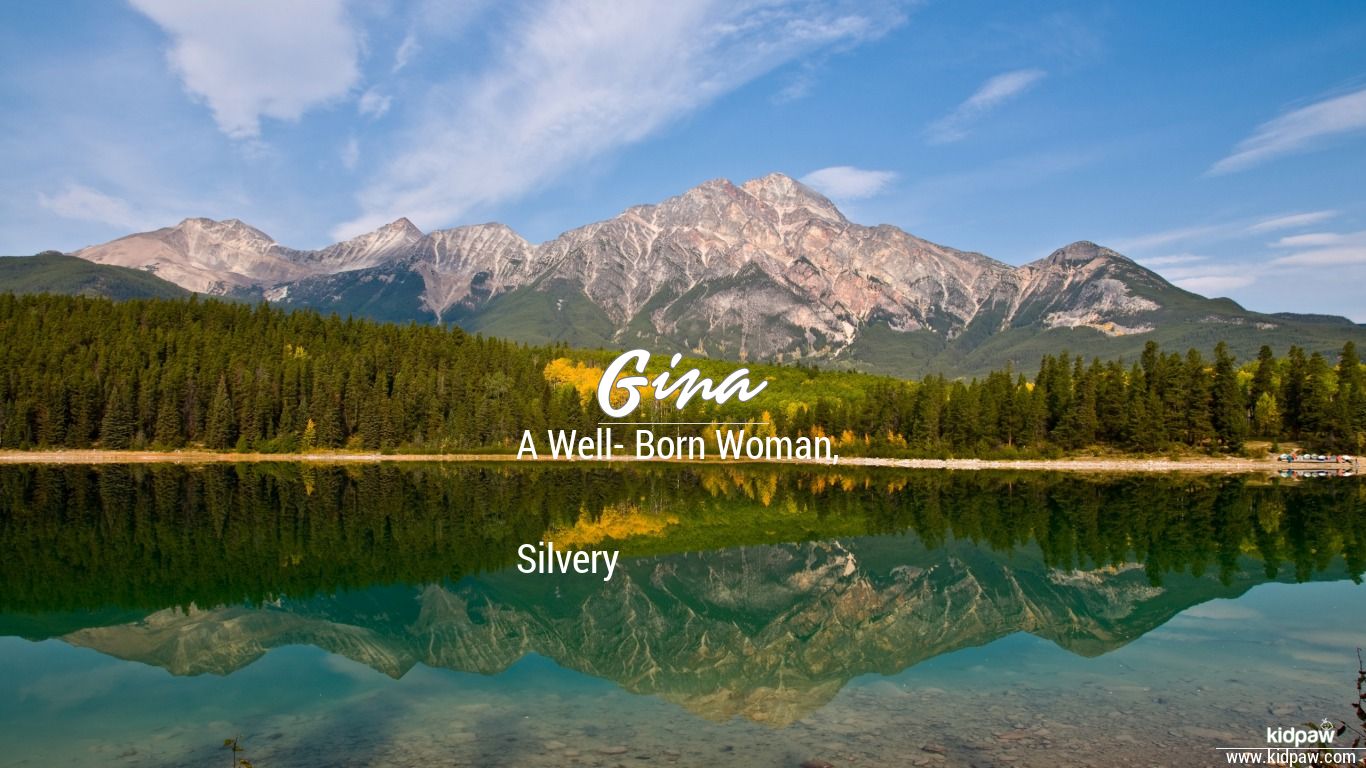 Gina 3D Name Wallpaper for Mobile, Write Name on Photo Online