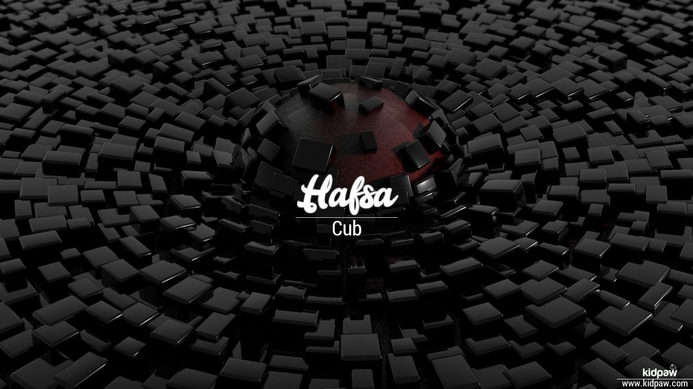 Hafsa 3D Name Wallpaper for Mobile, Write حفصہ Name on Photo Online