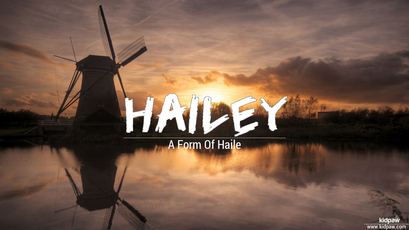 Hailey 3D Name Wallpaper for Mobile, Write Name on Photo Online
