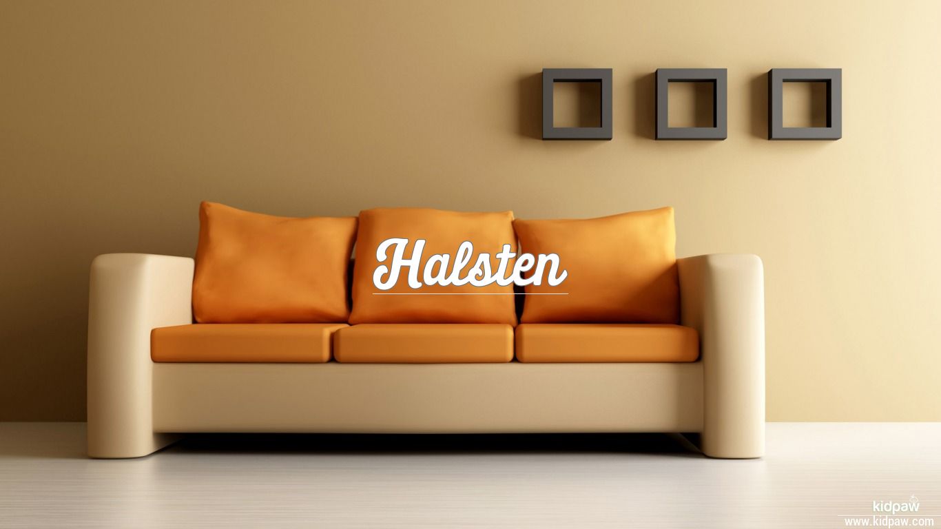 Halsten 3D Name Wallpaper for Mobile, Write Name on Photo Online