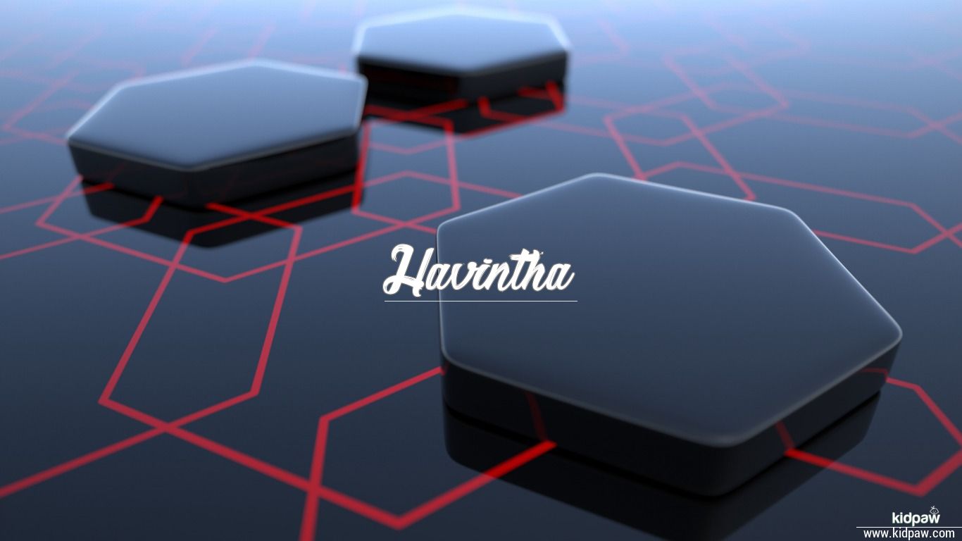 Havintha 3D Name Wallpaper for Mobile, Write हविनथा Name on Photo Online