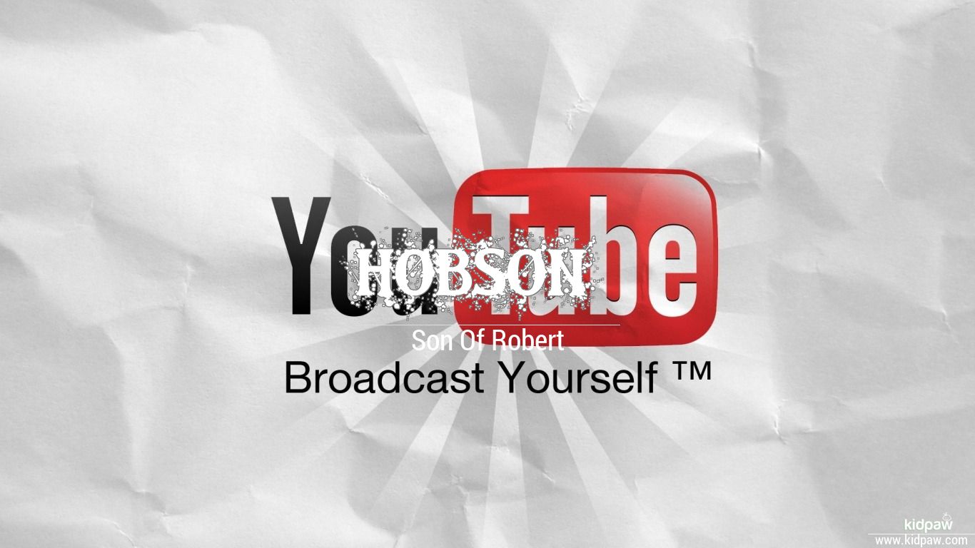 Hobson 3D Name Wallpaper for Mobile, Write Name on Photo Online