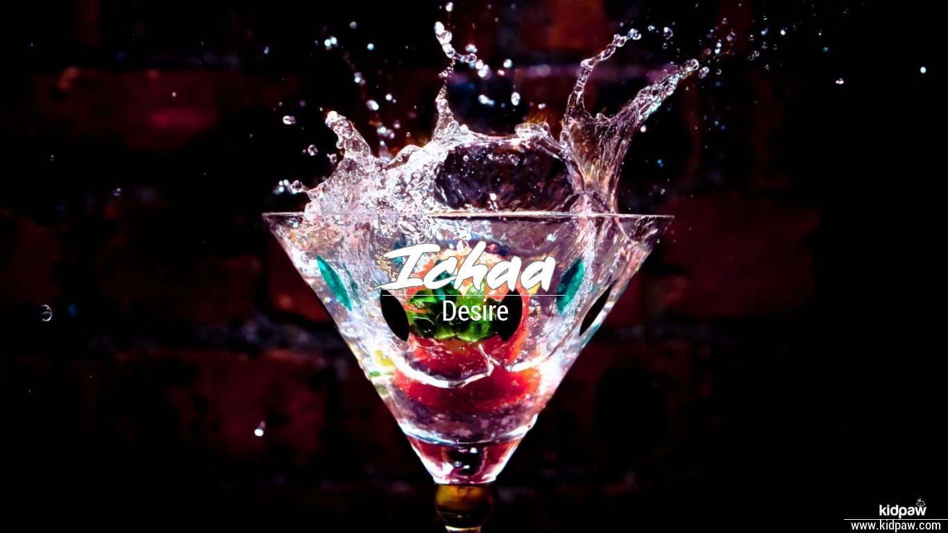 Ichaa 3D Name Wallpaper for Mobile, Write इछा Name on Photo Online