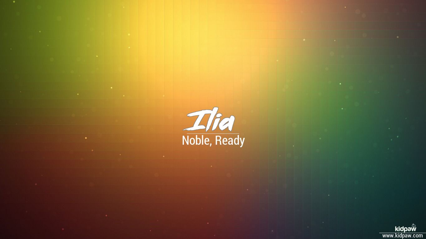 Ilia 3D Name Wallpaper for Mobile, Write Name on Photo Online
