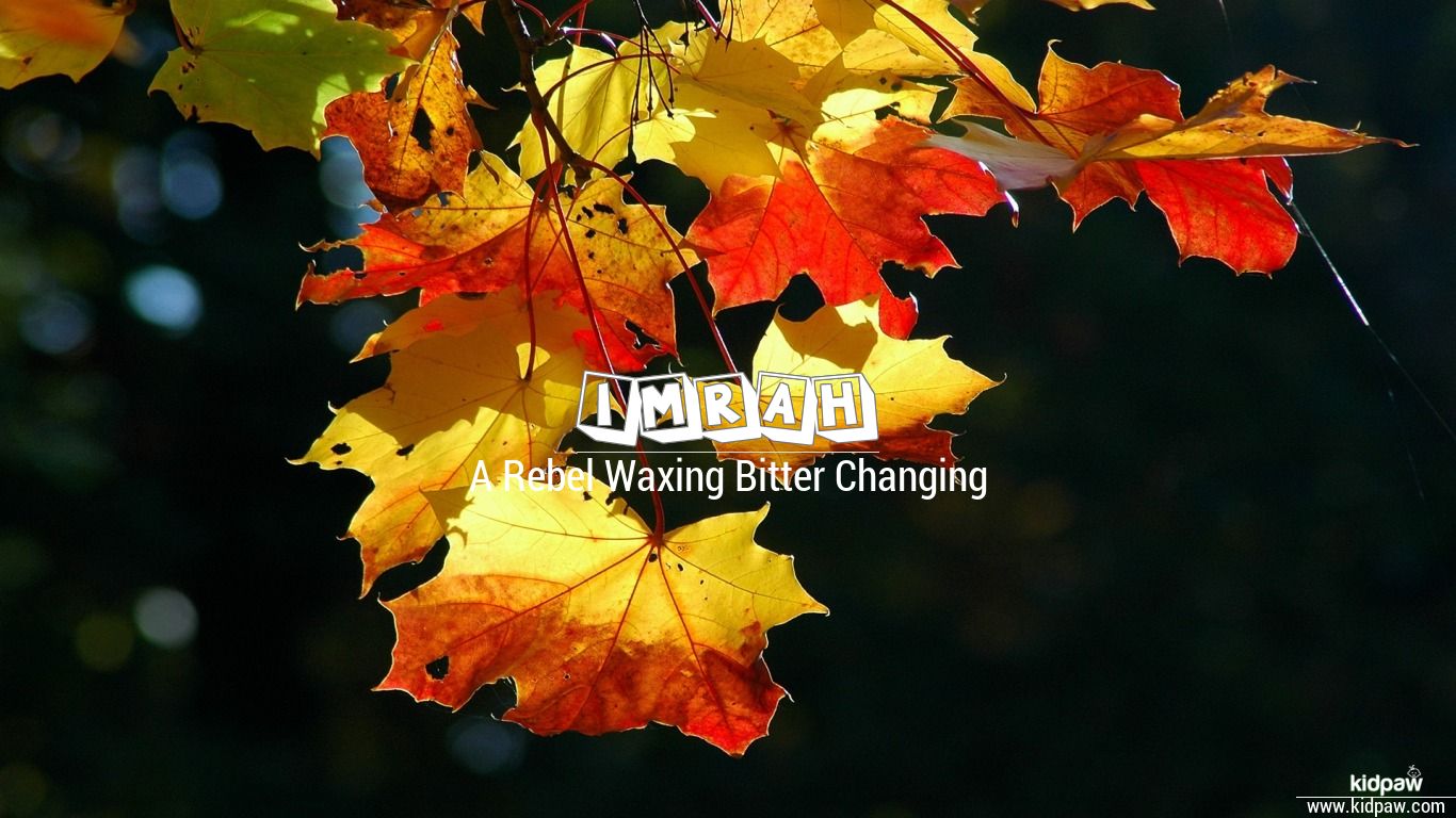 Imrah 3D Name Wallpaper for Mobile, Write Name on Photo Online