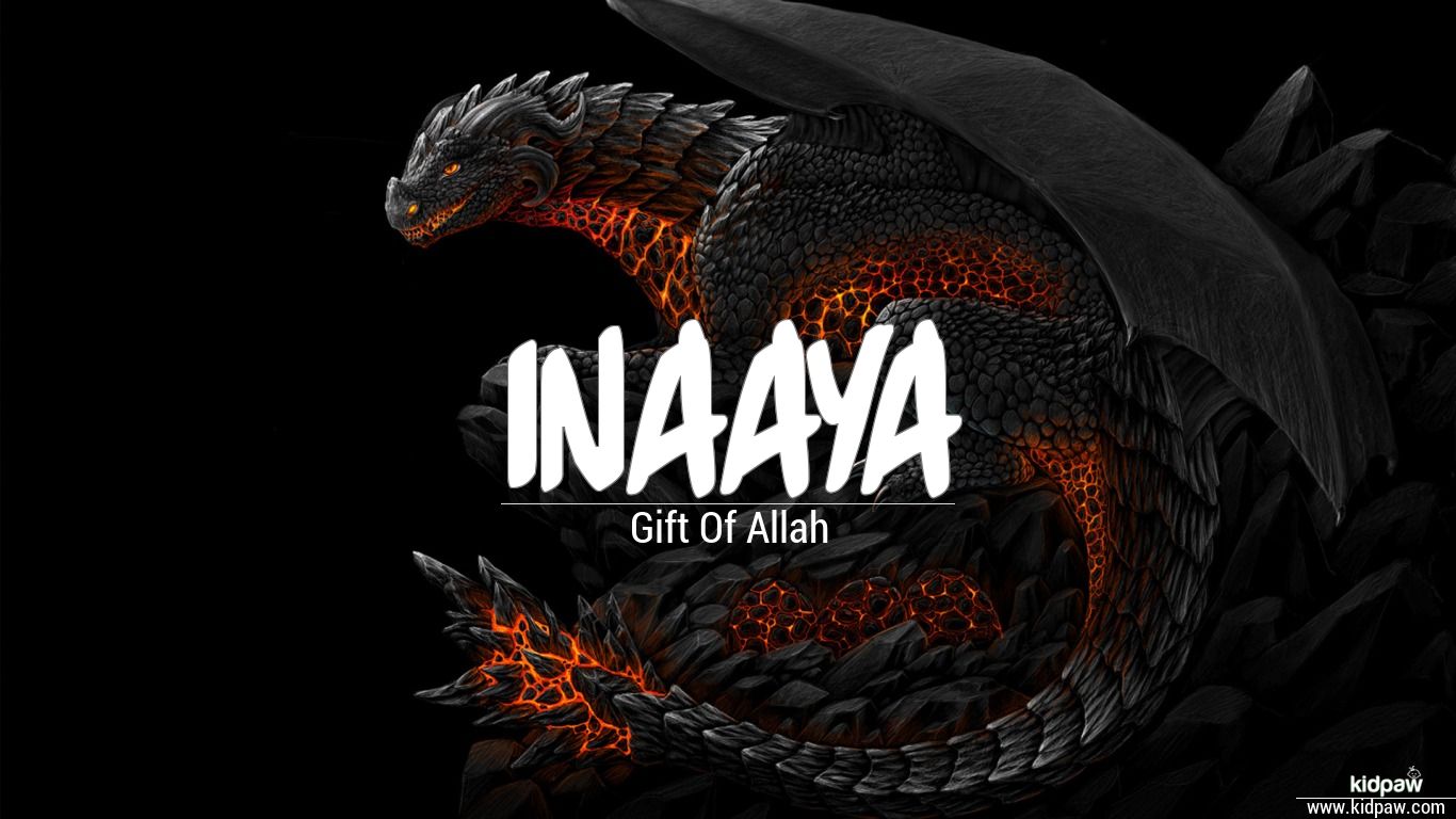 Inaaya 3D Name Wallpaper for Mobile, Write عنای Name on Photo Online