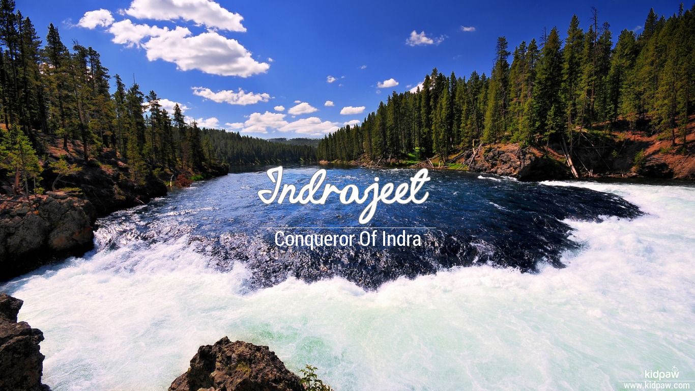 Indrajeet 3D Name Wallpaper for Mobile, Write इन्द्रजित Name on Photo Online