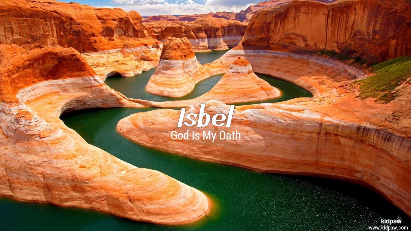 Isbel 3D Name Wallpaper for Mobile, Write Name on Photo Online