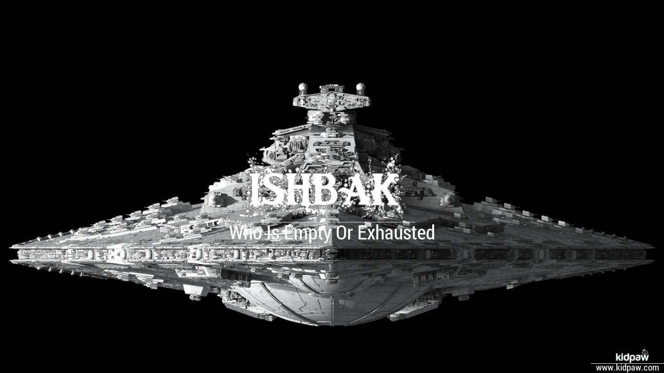 Ishbak 3D Name Wallpaper for Mobile, Write Name on Photo Online