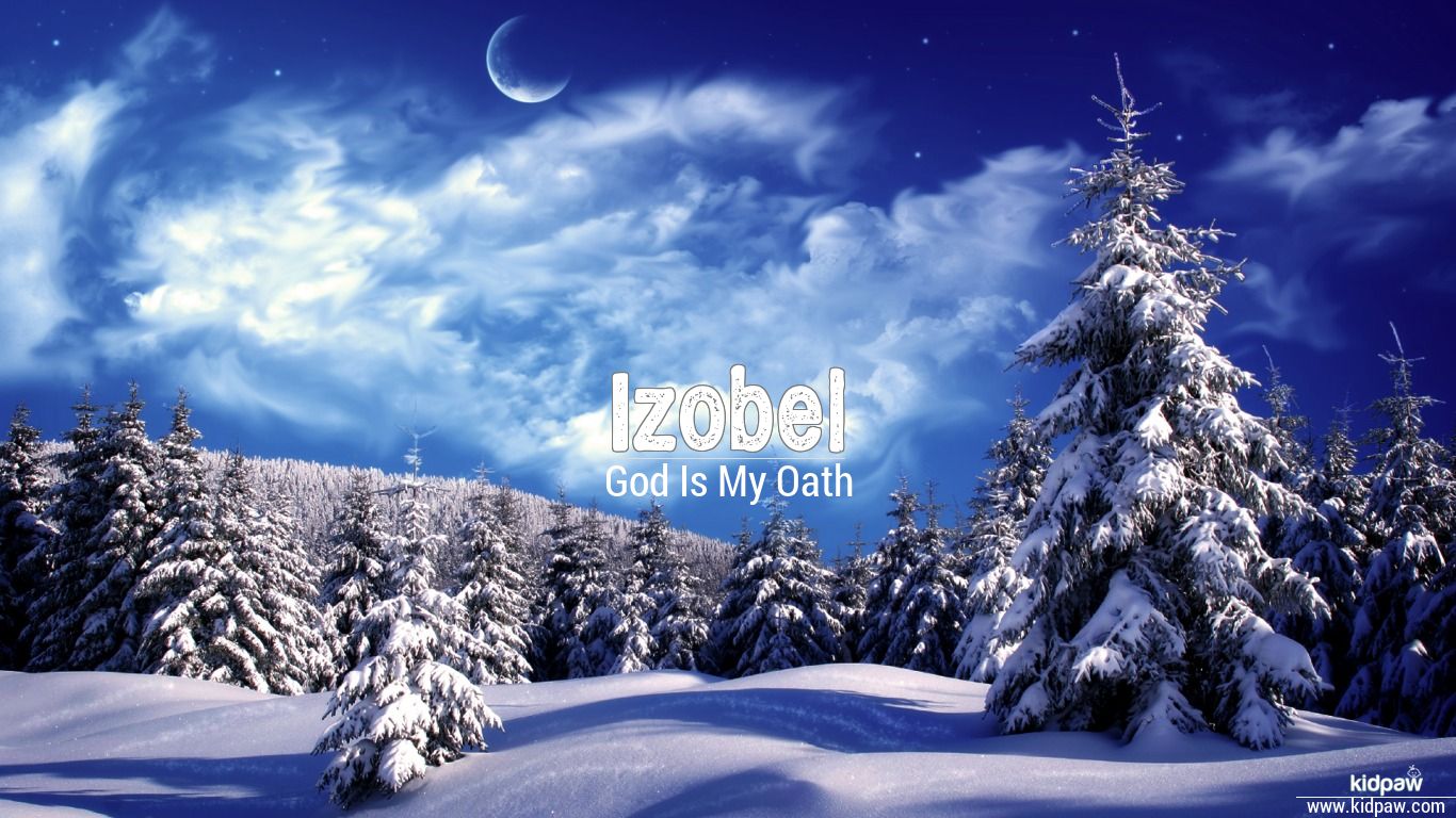 Izobel 3D Name Wallpaper for Mobile, Write Name on Photo Online