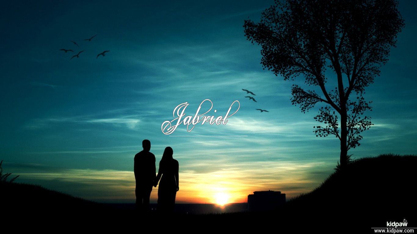 Jabriel 3D Name Wallpaper for Mobile, Write Name on Photo Online