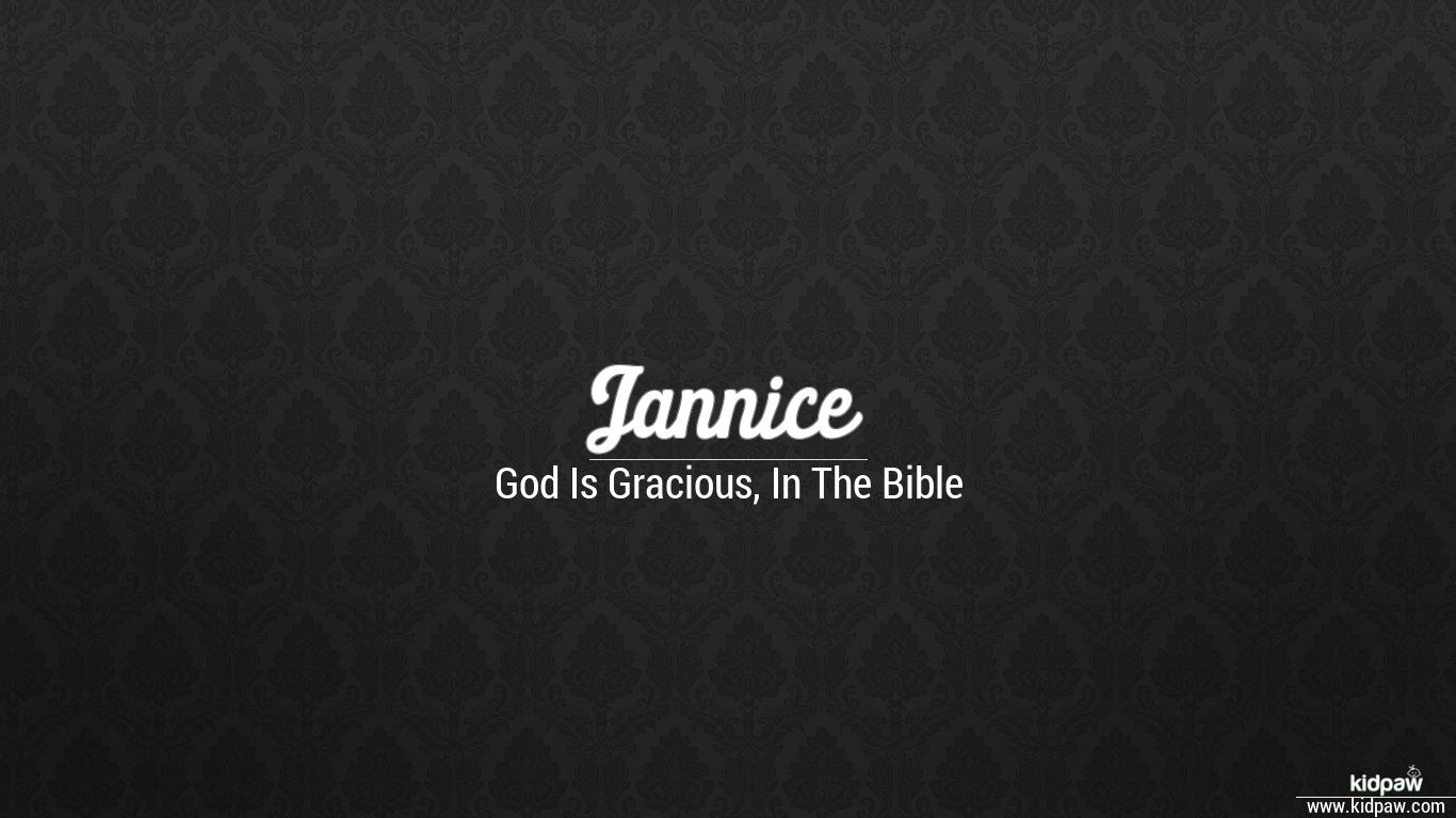 Jannice 3D Name Wallpaper for Mobile, Write Name on Photo Online