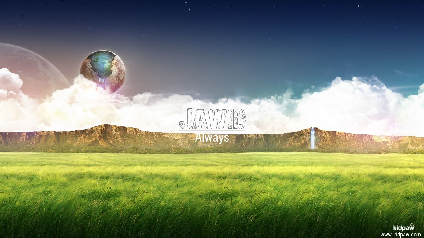 Jawid 3D Name Wallpaper for Mobile, Write جاوید Name on Photo Online