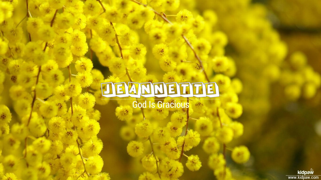 Jeannette 3D Name Wallpaper for Mobile, Write Name on Photo Online