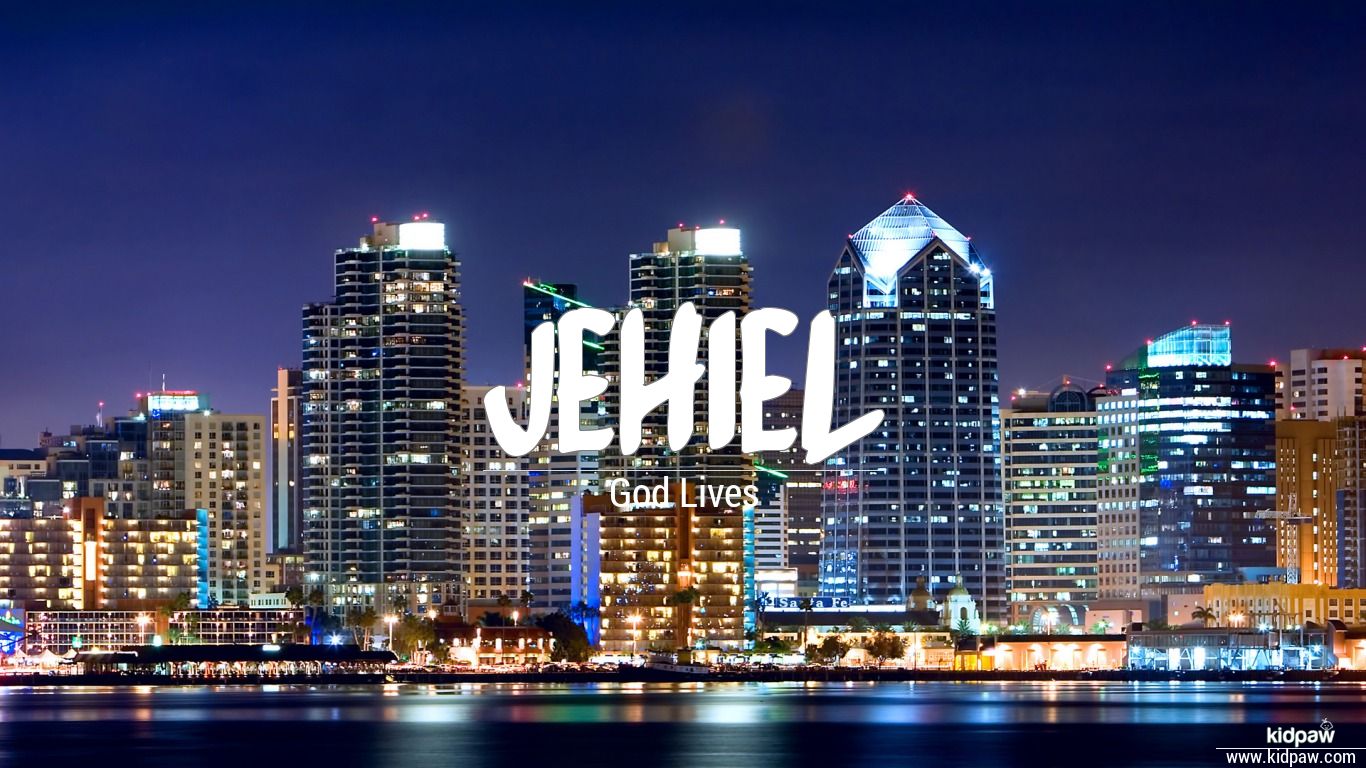 Jehiel 3D Name Wallpaper for Mobile, Write Name on Photo Online