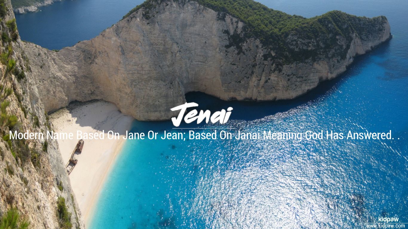 Jenai 3D Name Wallpaper for Mobile, Write Name on Photo Online