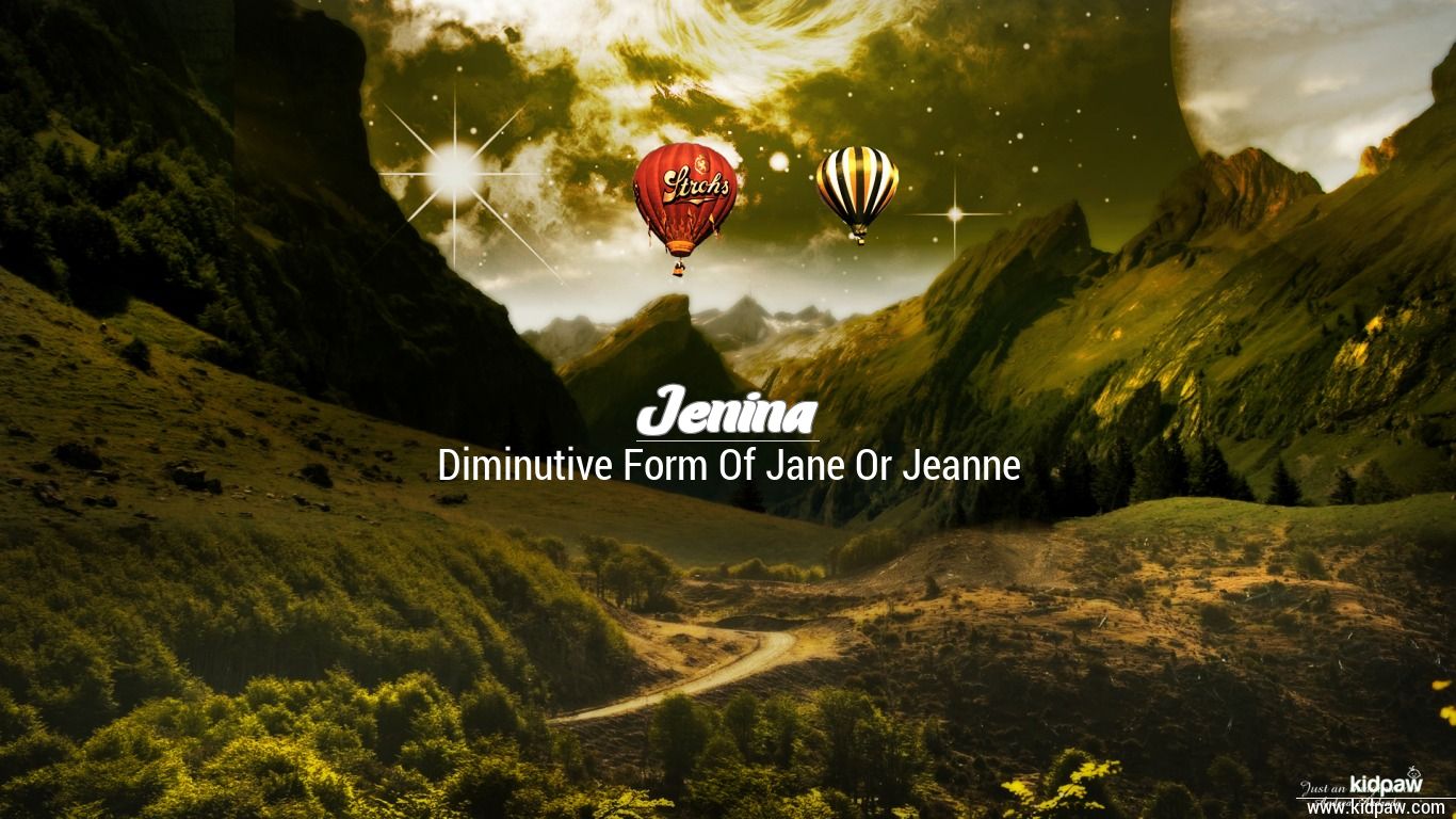 Jenina 3D Name Wallpaper for Mobile, Write Name on Photo Online