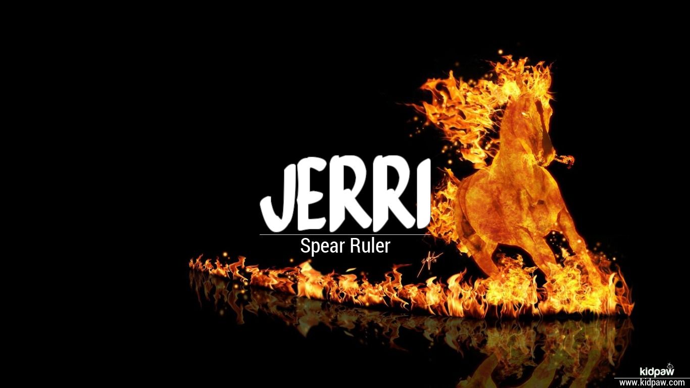 Jerri 3D Name Wallpaper for Mobile, Write Name on Photo Online