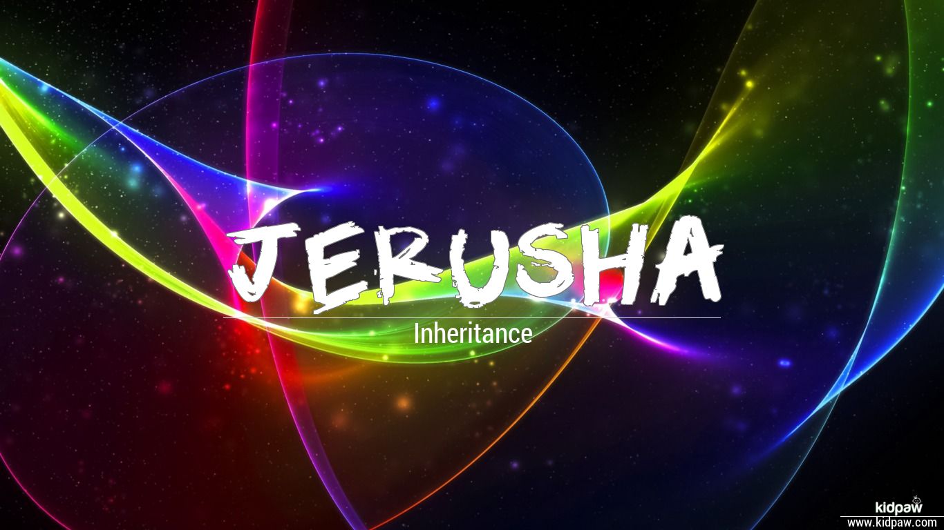 Jerusha 3D Name Wallpaper for Mobile, Write Name on Photo Online