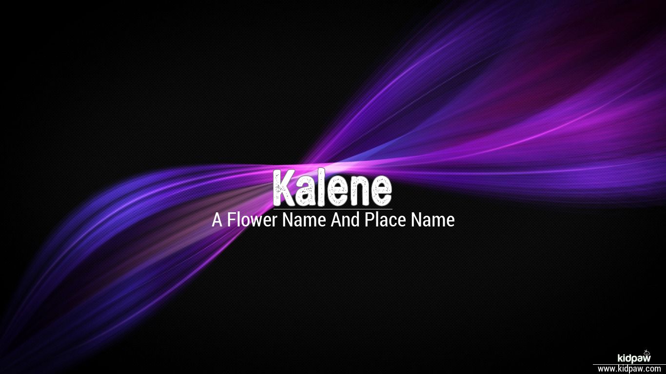 Kalene 3D Name Wallpaper for Mobile, Write Name on Photo Online