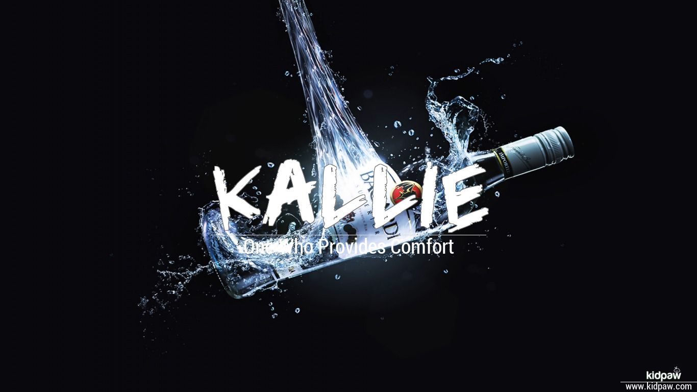 Kallie 3D Name Wallpaper for Mobile, Write Name on Photo Online