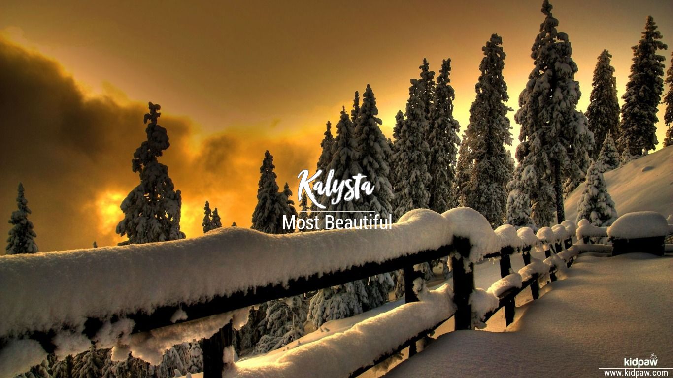 Kalysta 3D Name Wallpaper for Mobile, Write Name on Photo Online