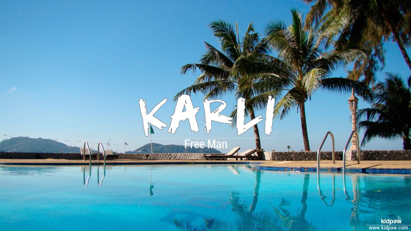 Karli 3D Name Wallpaper for Mobile, Write Name on Photo Online